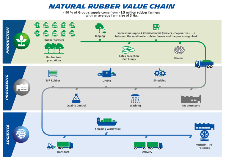 Natural Rubber at a glance | Michelin
