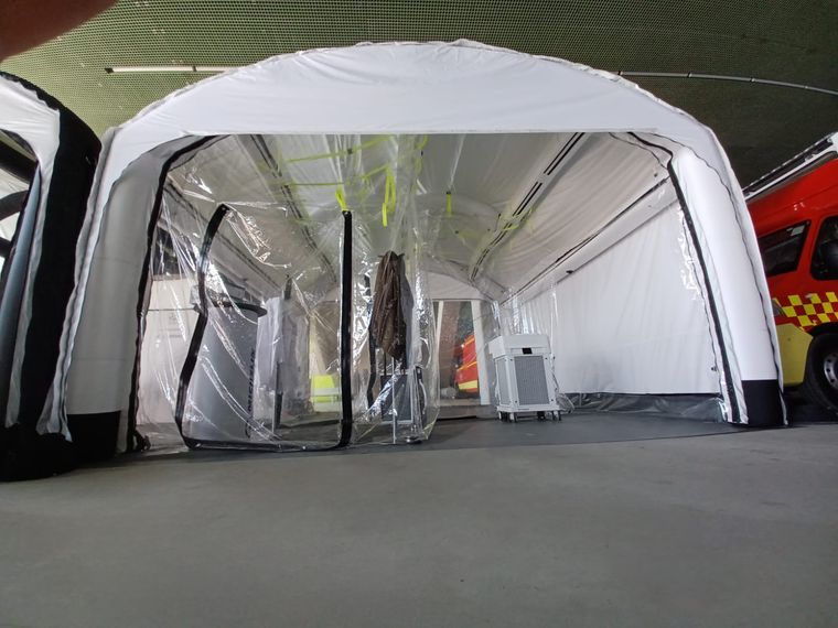 Michelin Inflatable Lab : The infaltable Clean Room